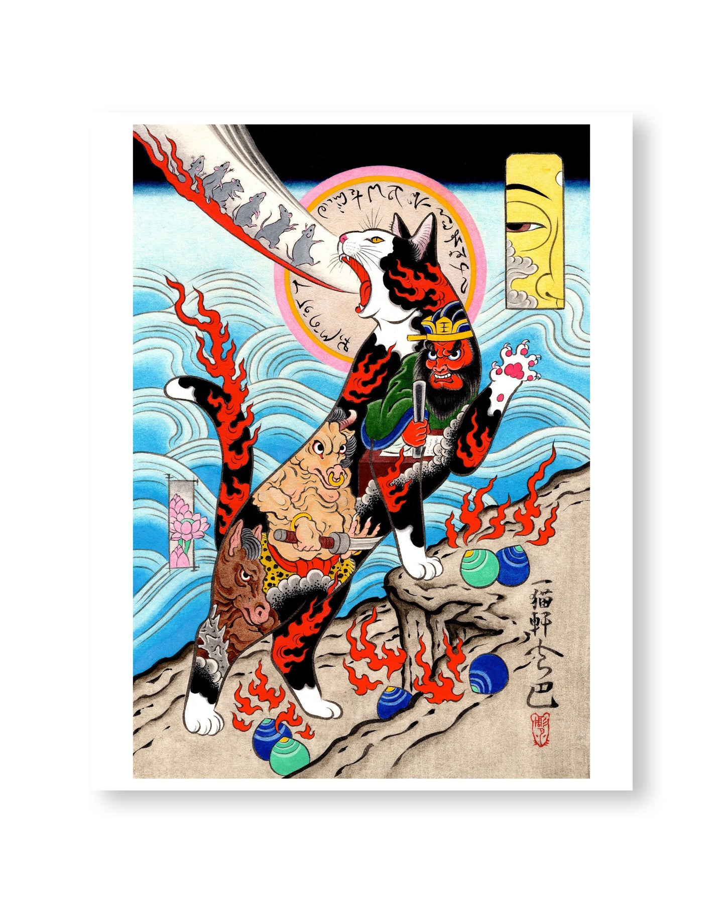 Hell Cat Print – Monmon Cats