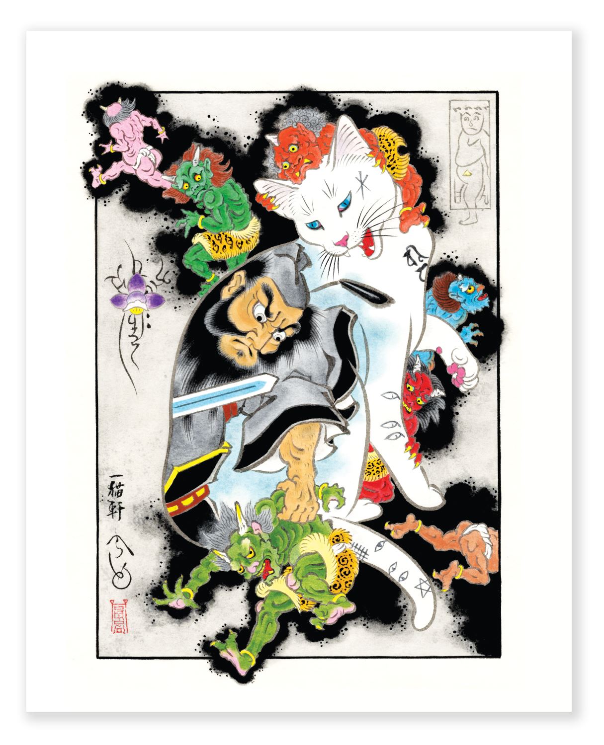 Hero Cat Print – Monmon Cats